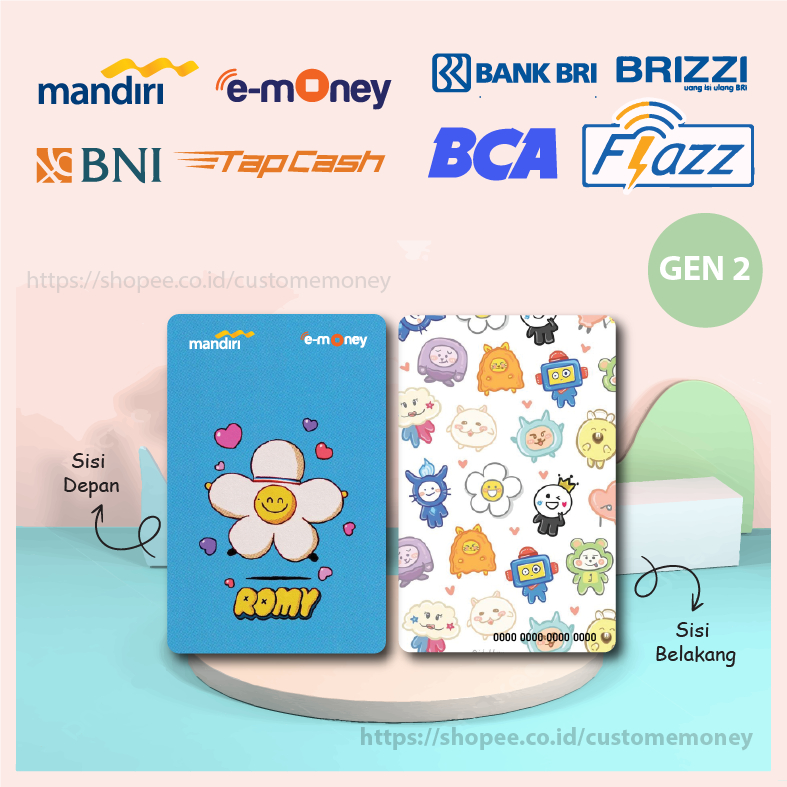 Jual KARTU EMONEY DESIGN KPOP TRUZ ROMY TREASURE ETOLL E-MONEY MANDIRI FLAZZ GEN 2 TAPCASH ...