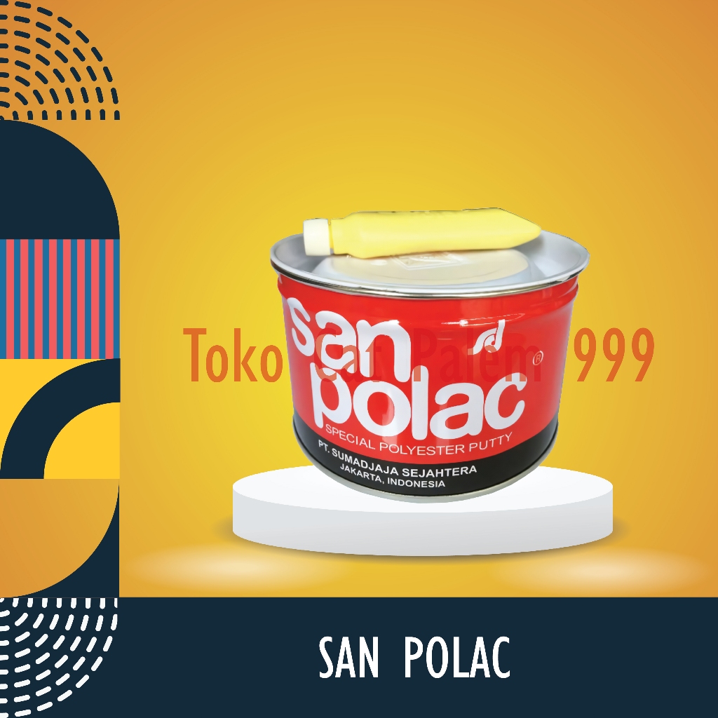 Jual DEMPUL SAN POLAC 1KG / DUMPUL SANPOLAC SPECIAL POLYESTER / DEMPUL ...