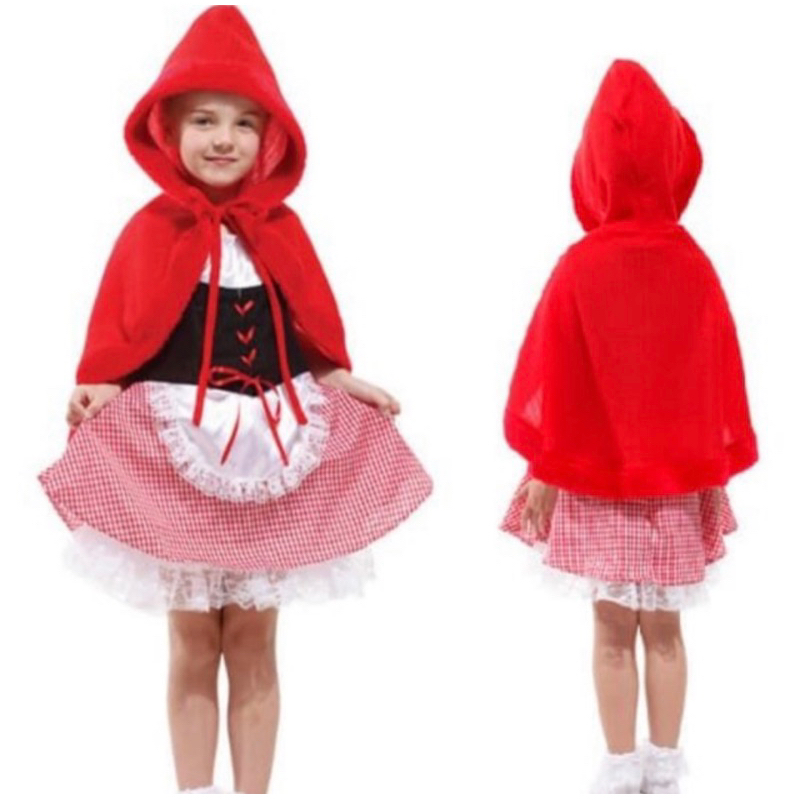 Jual G-0180 | red riding hood girl costume halloween | kostum anak ...