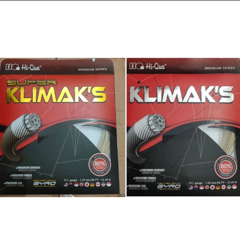 Jual Senar Tenis HIQUA Super Klimaks / Klimaks Premium Series | Shopee ...