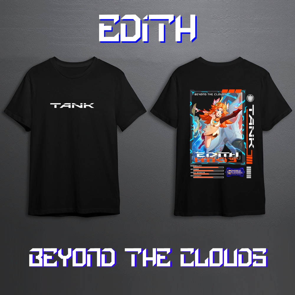 Jual Kaos Pria Mobile Legend Hero EDITH TANK Skin Keren//Kaos Mobile ... Jual Kaos Pria Mobile Legend Hero EDITH TANK Skin Keren//Kaos Mobile ...