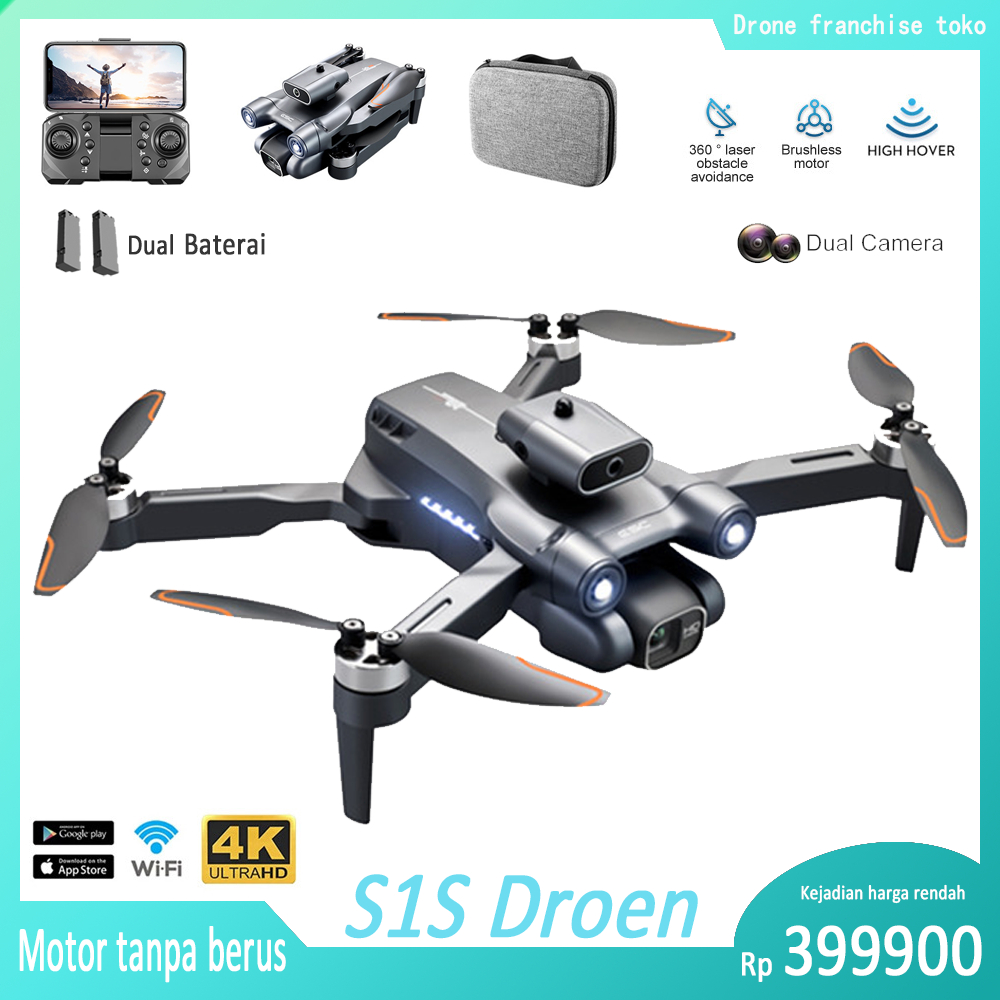 Jual 【Drone S1S yang paling seimbang】Motor tanpa berus/posisi aliran optik/baterai dua/kamera ...