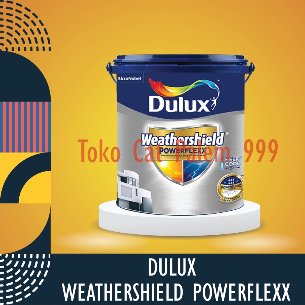 Jual DULUX WEATHERSHIELD POWERFLEX BRILLIANT WHITE 2290 KEMASAN 20 ...