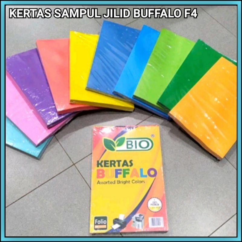 Jual Kertas Sampul Jilid Buffalo / Kertas Buffalo F4 Warna Isi 20 ...
