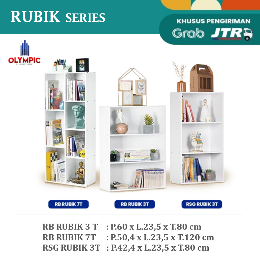Jual Olympic Rak Buku Minimalis | Rak Serbaguna Minimalis RB RUBIK 3T ...