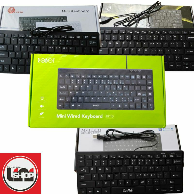 Jual Keyboard Mini USB Robot Mtech Eyota Digigear - Keyboard eksternal ...