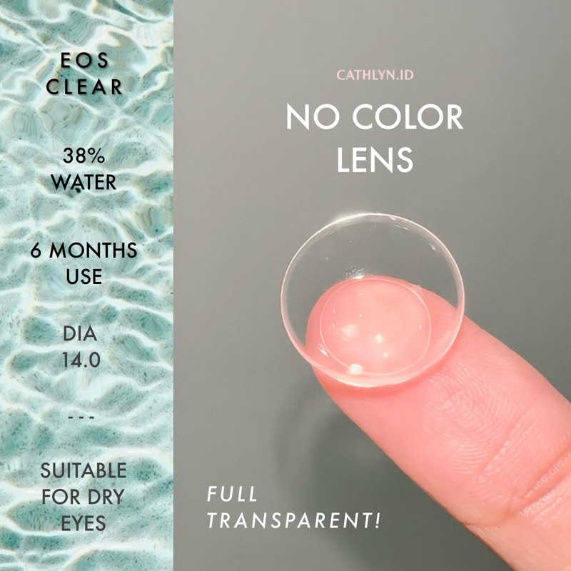 Jual CATHLYN.ID - Softlens EOS Clear Bening Transparent [ HIGH QUALITY ...