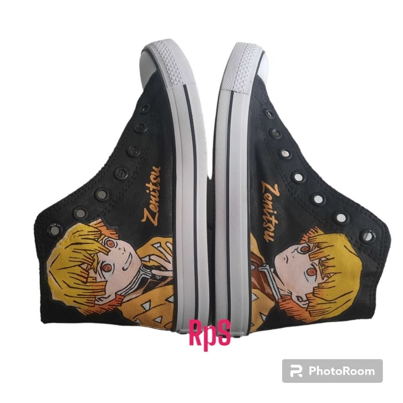 Jual Sepatu Anime Sneakers Zenitsu Demon Slayer 01 | Shopee Indonesia