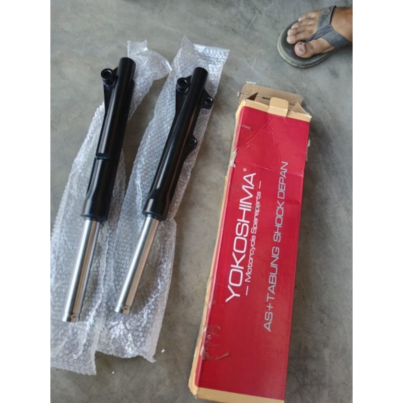 Jual SHOCK DEPAN KOMPLIT SUPRA X 125 AS BAMBU + TABUNG BOTTOM SHOCKBREAKER SHOCK BREAKER SKOP ...
