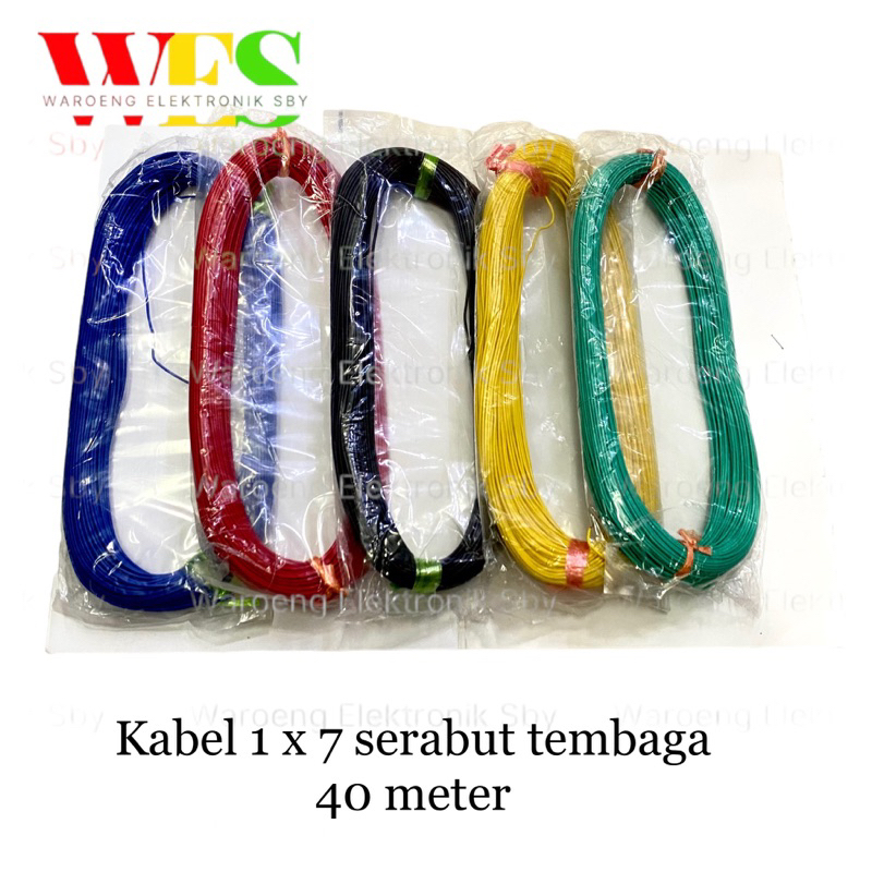 Jual Kabel 1 X 7 40 METER SERABUT TEMBAGA | Shopee Indonesia