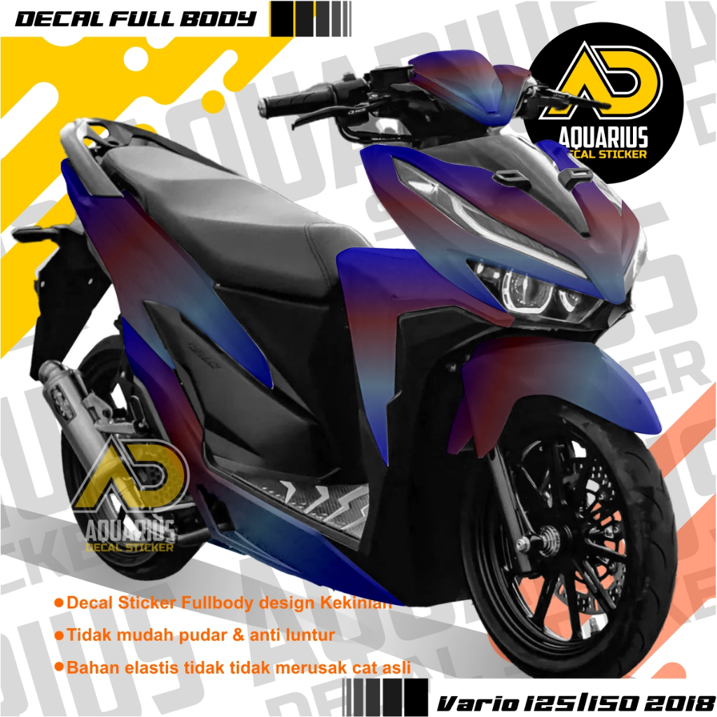 Jual Decal Fullbody Vario New 2018-2022 / Sticker Variasi Honda Vario ...
