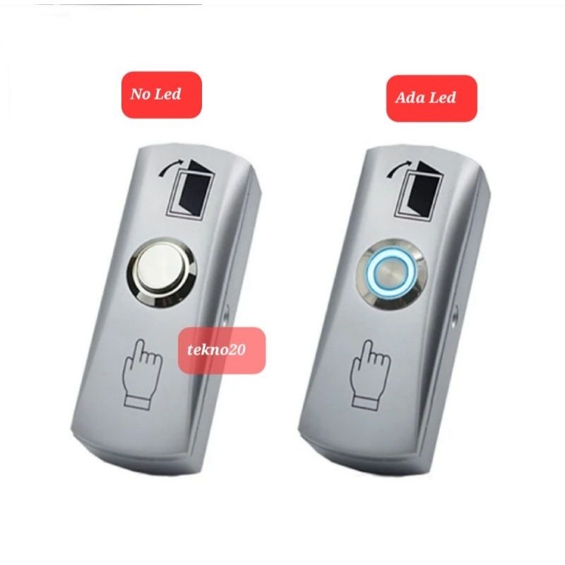 Jual Exit Push Button Metal + Out Bow Stainless Panjang | Tombol Bel ...