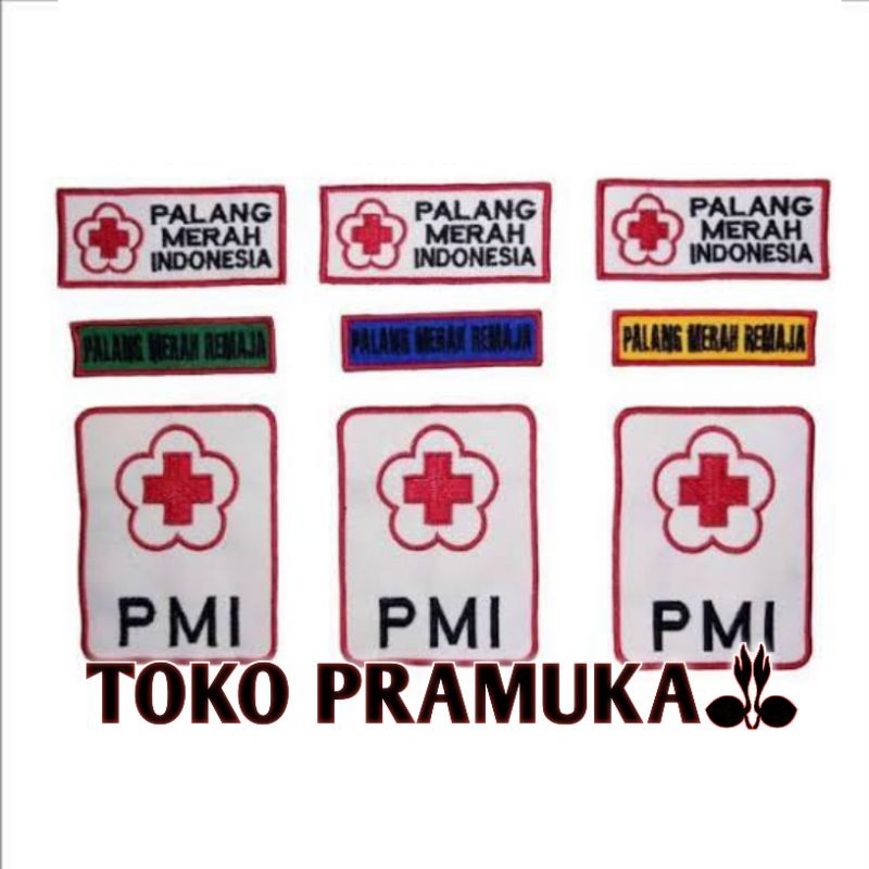 Jual Logo Bedge Bordir PMR PMI SD-SMP-SMA Satuset dan bijian | Shopee ...