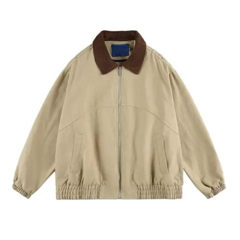 Jual Jaket harrington /jaket boxy canvas /jaket kerah /jaket vintage ...