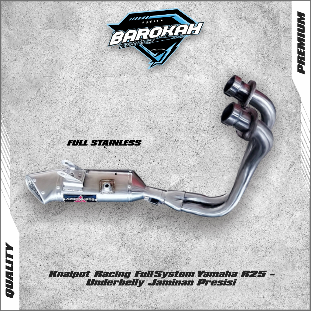 Jual Knalpot Racing FullSystem Yamaha R25 - Underbelly Jaminan Presisi ...