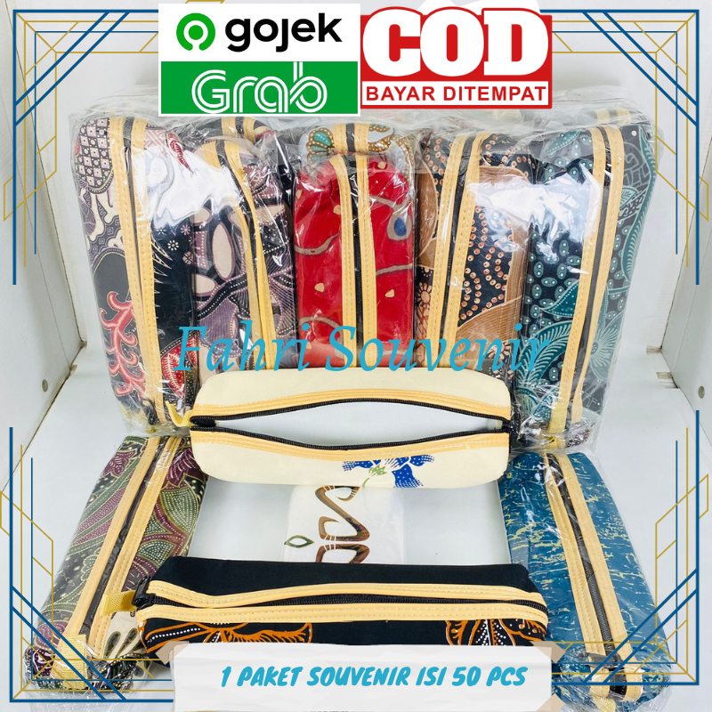 Jual Souvenir Tempat Pensil Motif Batik Kemasan Plastik isi 50PCS ...