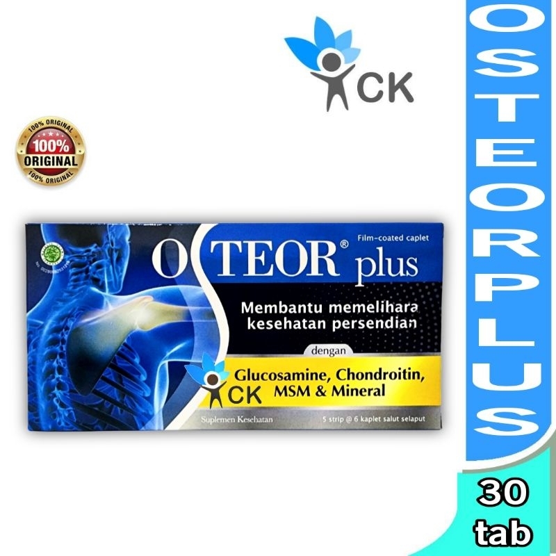 Jual OSTEOR PLUS BOX ISI 30 / STRIP ISI 6 - suplemen kesehatan sendi ...