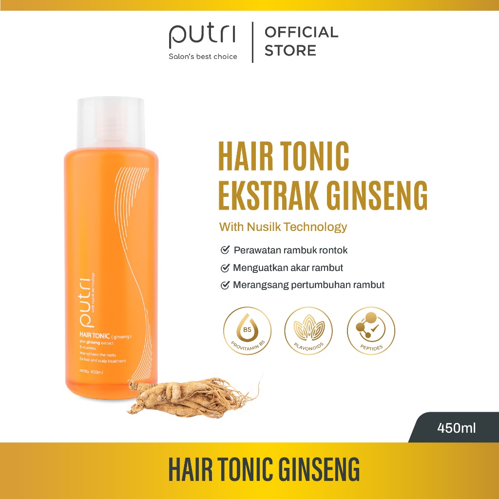 Jual Putri with Nusilk Technology Hair Tonic Ginseng 450ml - Perawatan ...