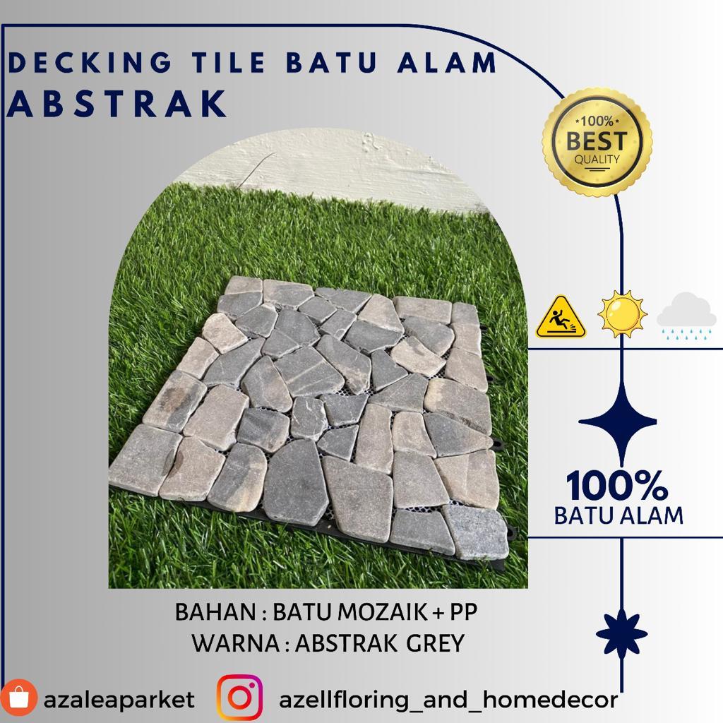 Jual Decking Tile Batu Mozaik - Batu ubin Mozaik bongkar pasang - Batu ...