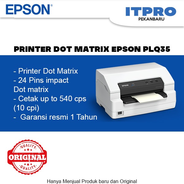 Jual EPSON PLQ-35 PASSBOOK DOT MATRIX PRINTER | Shopee Indonesia