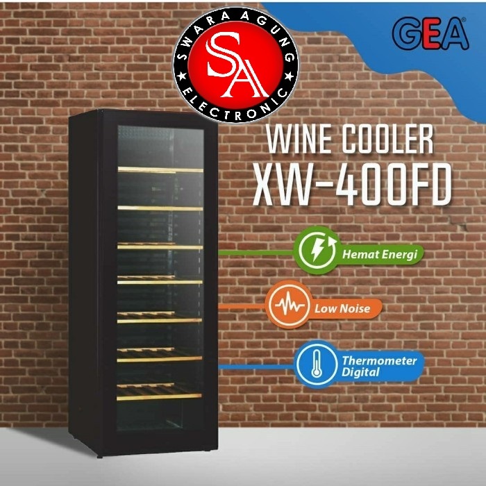 Jual Kulkas Showcase Wine Cooler 7 Rak GEA XW-400FD (Isi 83 Botol ...