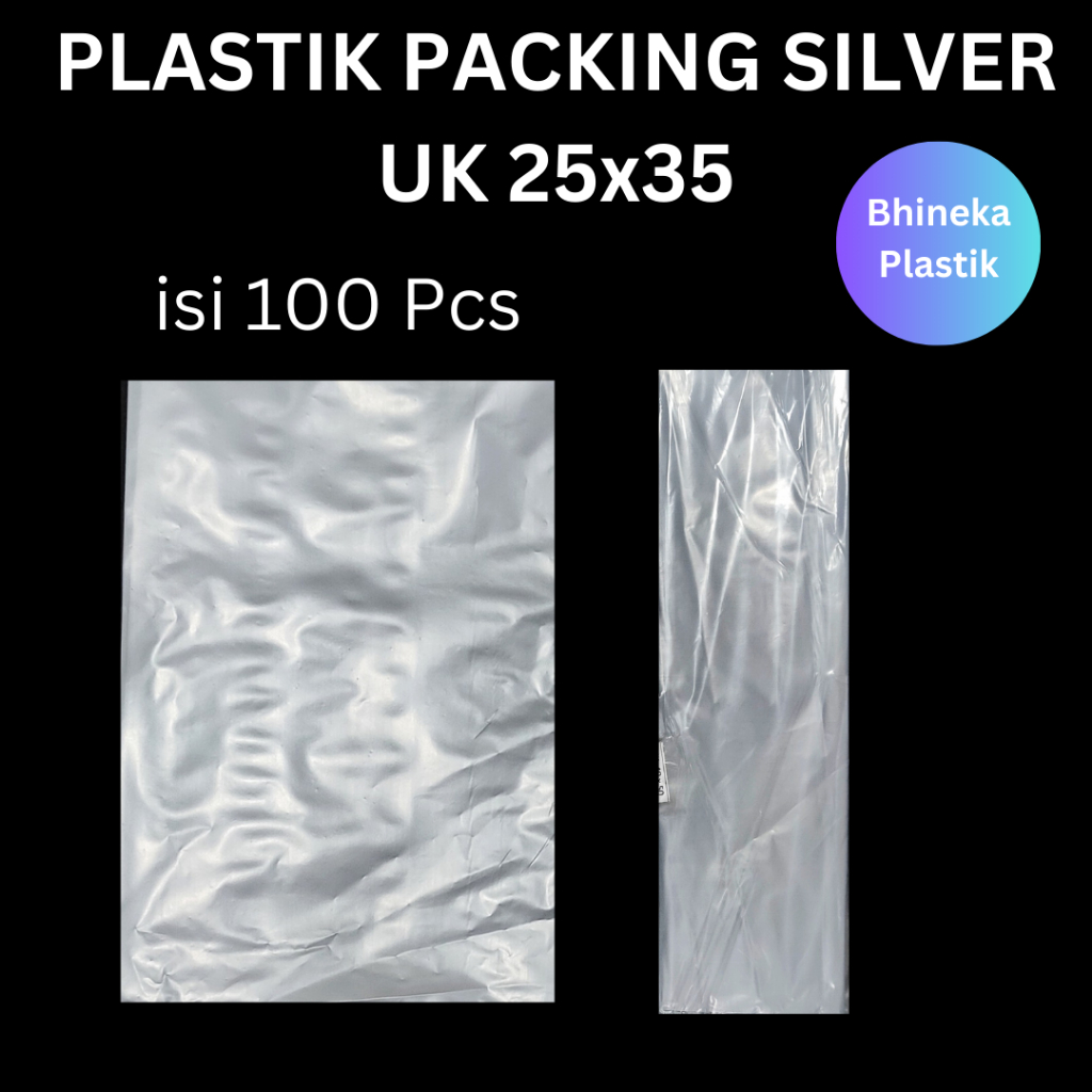 Jual Plastik Packing Silver uk 25x35, HD packing, Kantong packing Paket ...