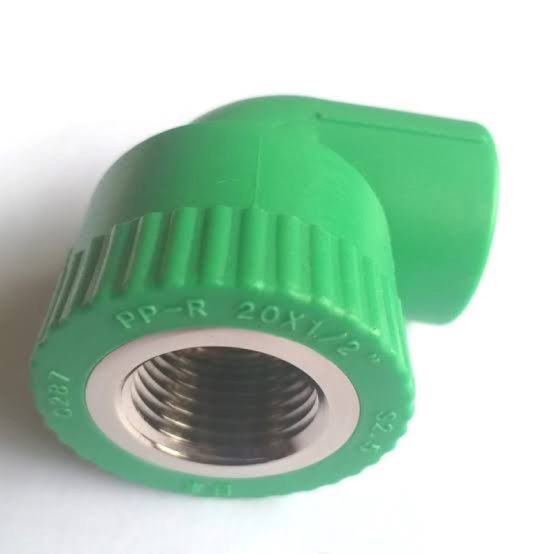 Jual KNIE DRAT DALAM PPR RUCIKA 1/2" inch GREEN Knee KDD ELBOW Female 20 | Shopee Indonesia