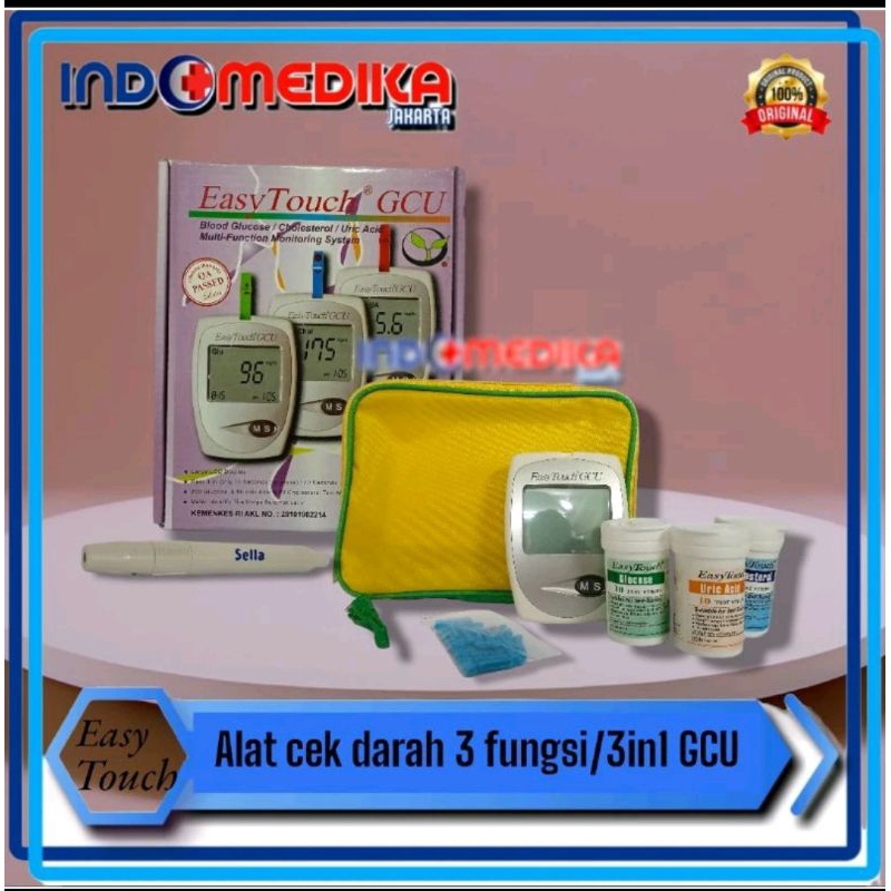 Jual EasyTouch gcu / Alat cek darah 3in1 / Easy touch GCU / alat cek gula darah 3in1 | Shopee ...