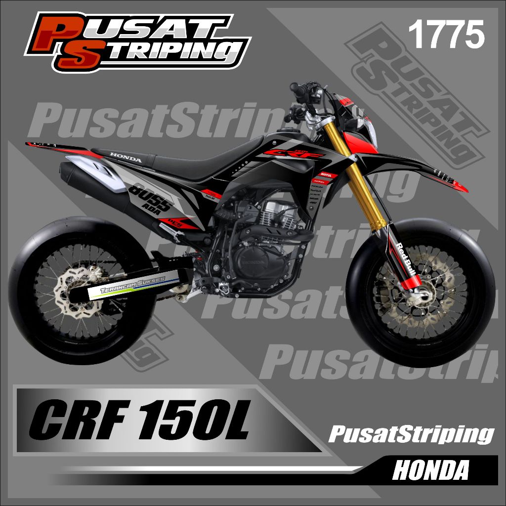 Jual Decal Motor CRF 150L Fullbody- Decal Motor Desain Simple Bisa ...
