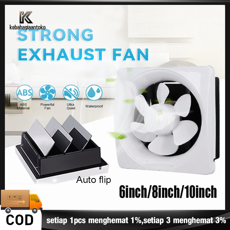 Jual wall exhaust/hexos/heksos fan dinding 8" (24 cm) exhaust fan ...
