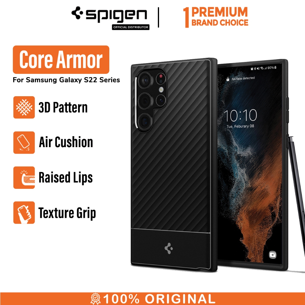 Jual Case Samsung Galaxy S22 Ultra Plus Spigen Core Armor Anti Slip Casing | Shopee Indonesia