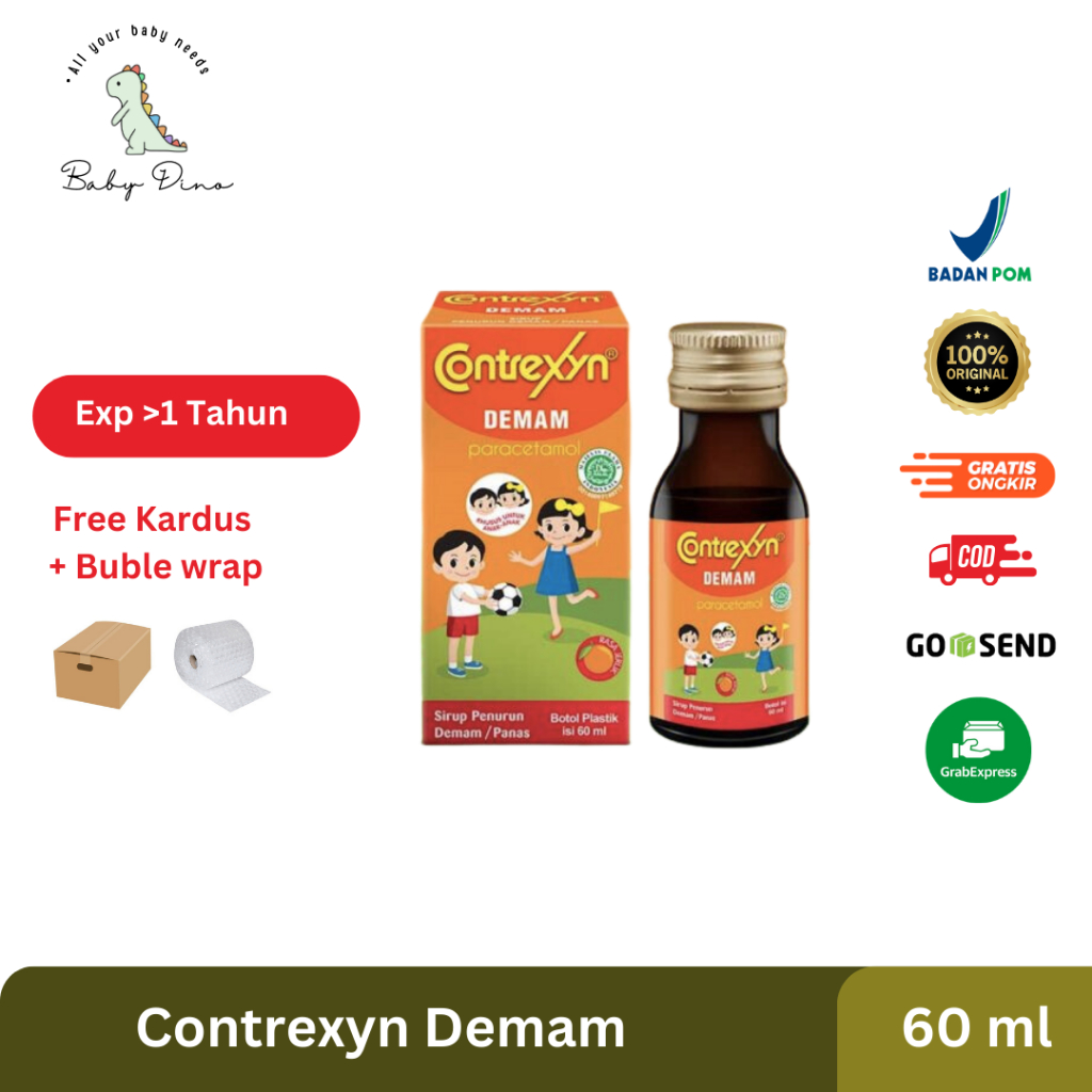 Jual CONTREXYN DEMAM ANAK RASA JERUK 60 ml | Shopee Indonesia