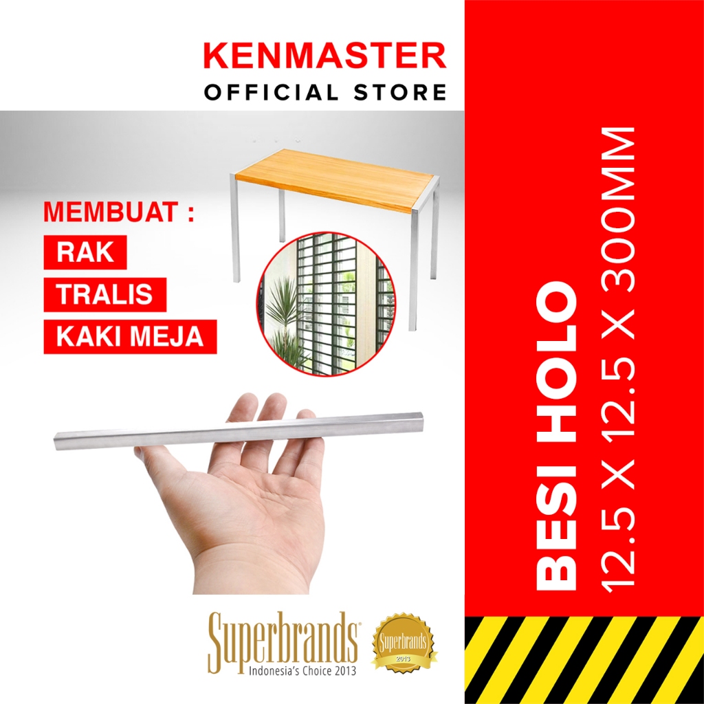 Jual Besi Holo 12.5 x 12.5 x 300 Tebal 1 Mili - CLR-BSHL01 | Shopee ...