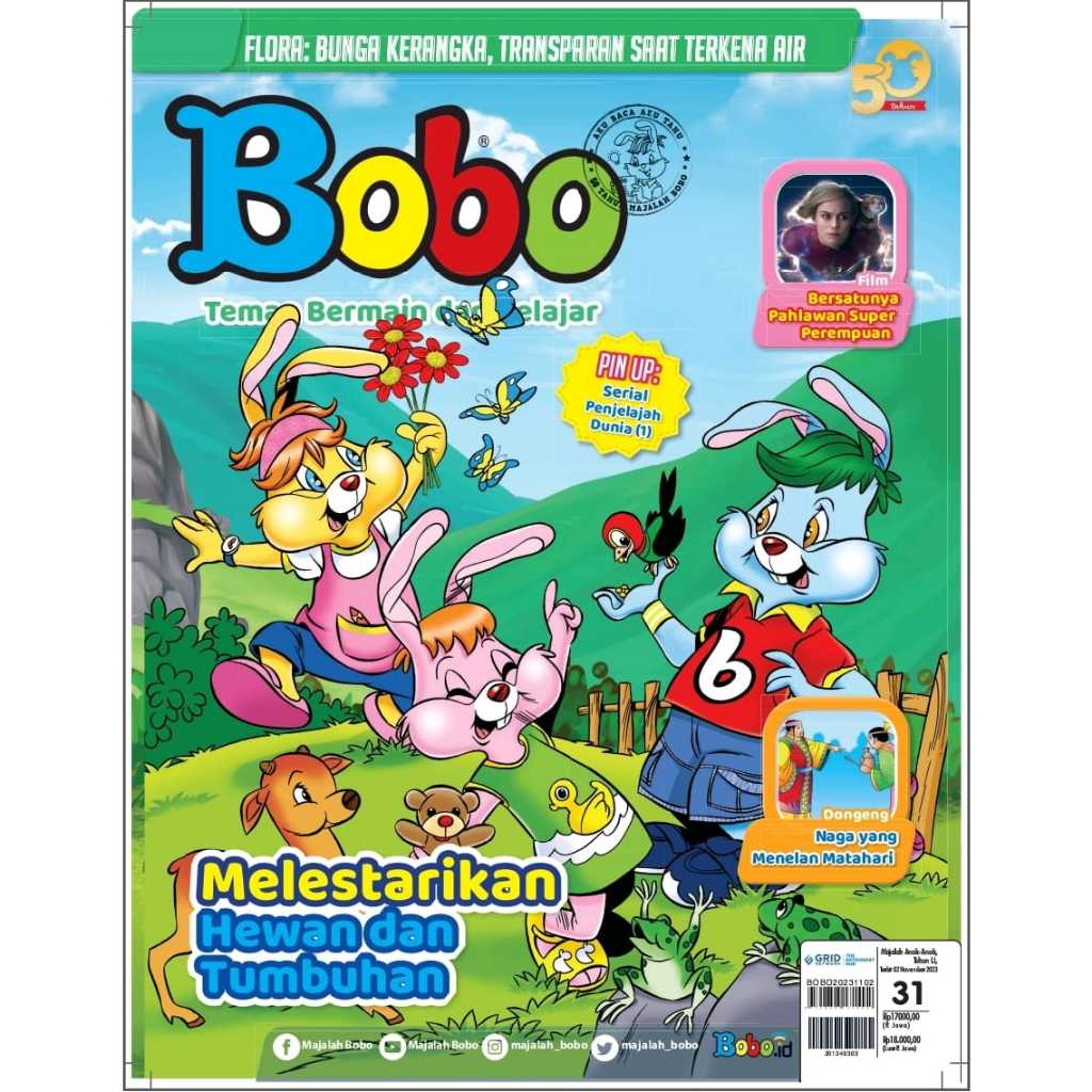 Jual Majalah Bobo edisi November 2023 - Bobo No.31 | Shopee Indonesia