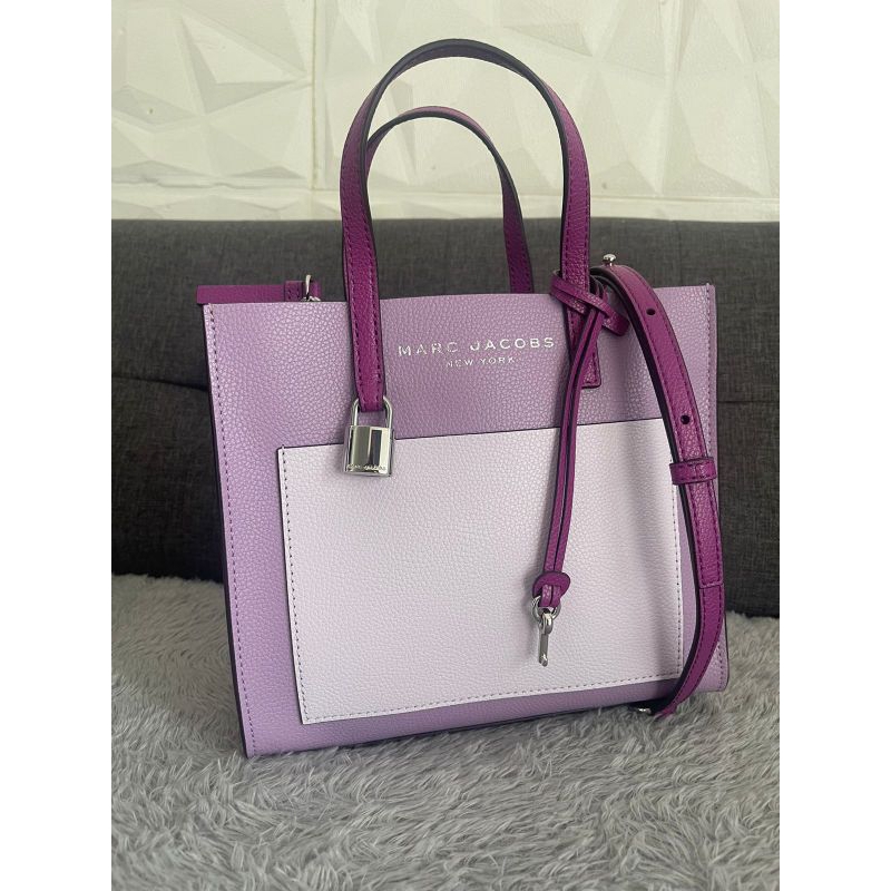 Jual Marc jacobs mini Grind tote Regal orchid multi size : 23x20x9cm ...