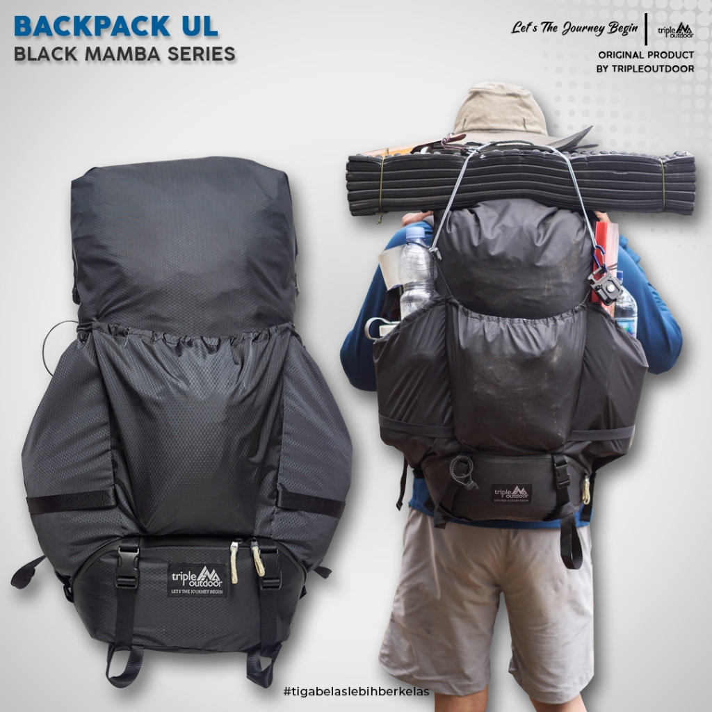 Jual BLACK MAMBA SERIES - BACKPACK ULTRALIGHT, BACKPACK GUNUNG 30L 35L ...