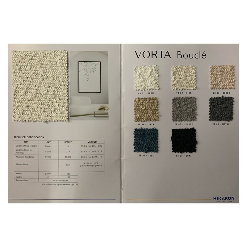 Jual KAIN BELUDRU VELVET WOL DOMBA HIKARON - Vorta Boucle (Sofa, Jok ...