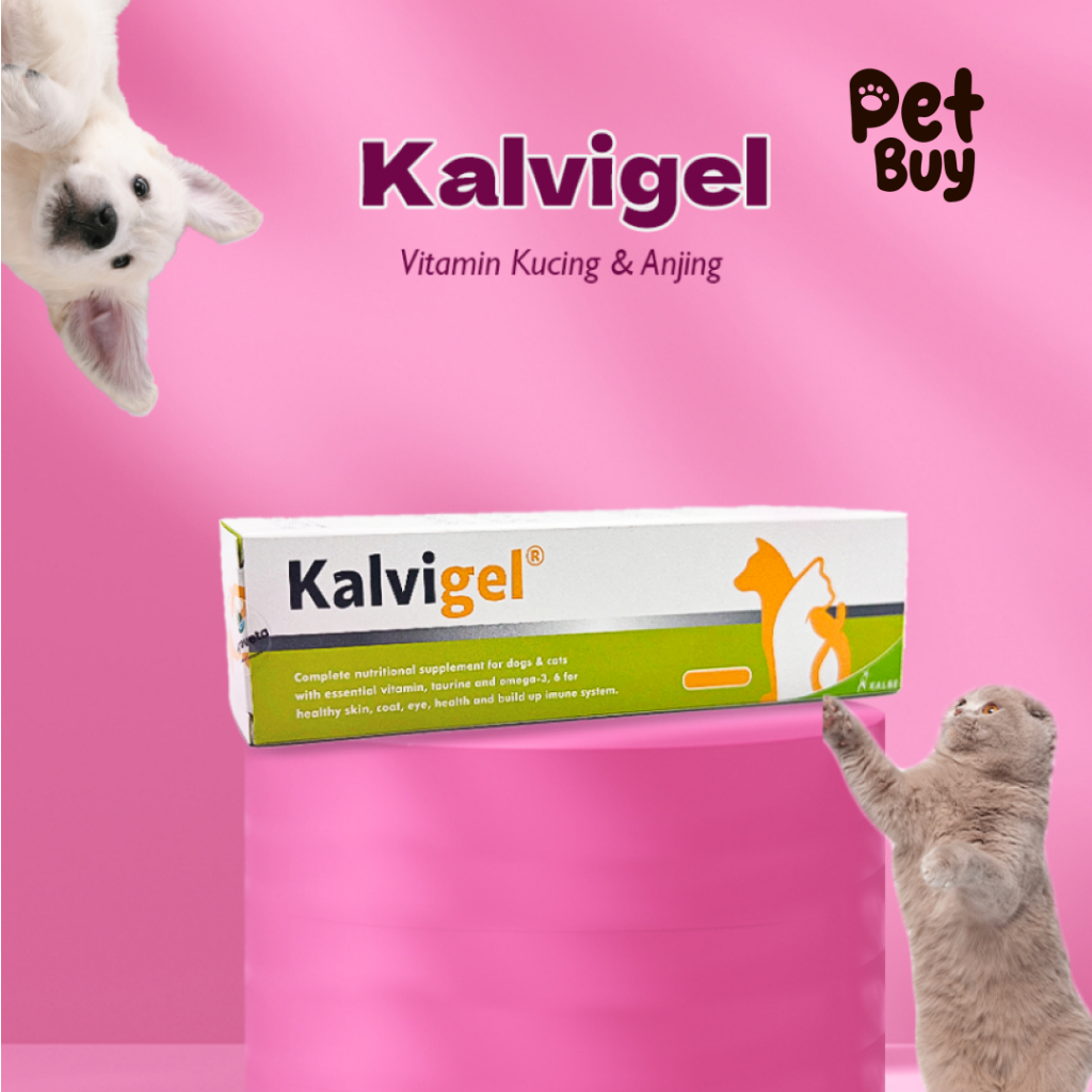 Jual Kalvigel Vitamin Anjing & Kucing 60 gr | Shopee Indonesia
