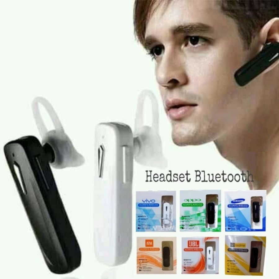 Jual Handsfree Earphone Hanset Brand Bluetooth 1 Kuping Suport for All ...