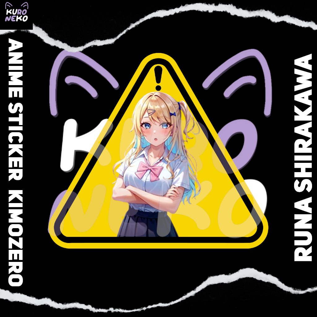Jual STICKER WARNING/STICKER ANIME KIMIZERO RUNA SHIRAKAWA | Shopee ...