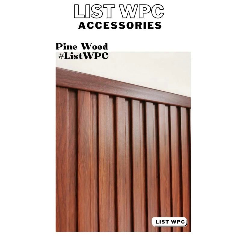 Jual [1.2 METER] LIST SUDUT SIKU L WPC WALLPANEL/ LIST PENUTUP WPC PER ...