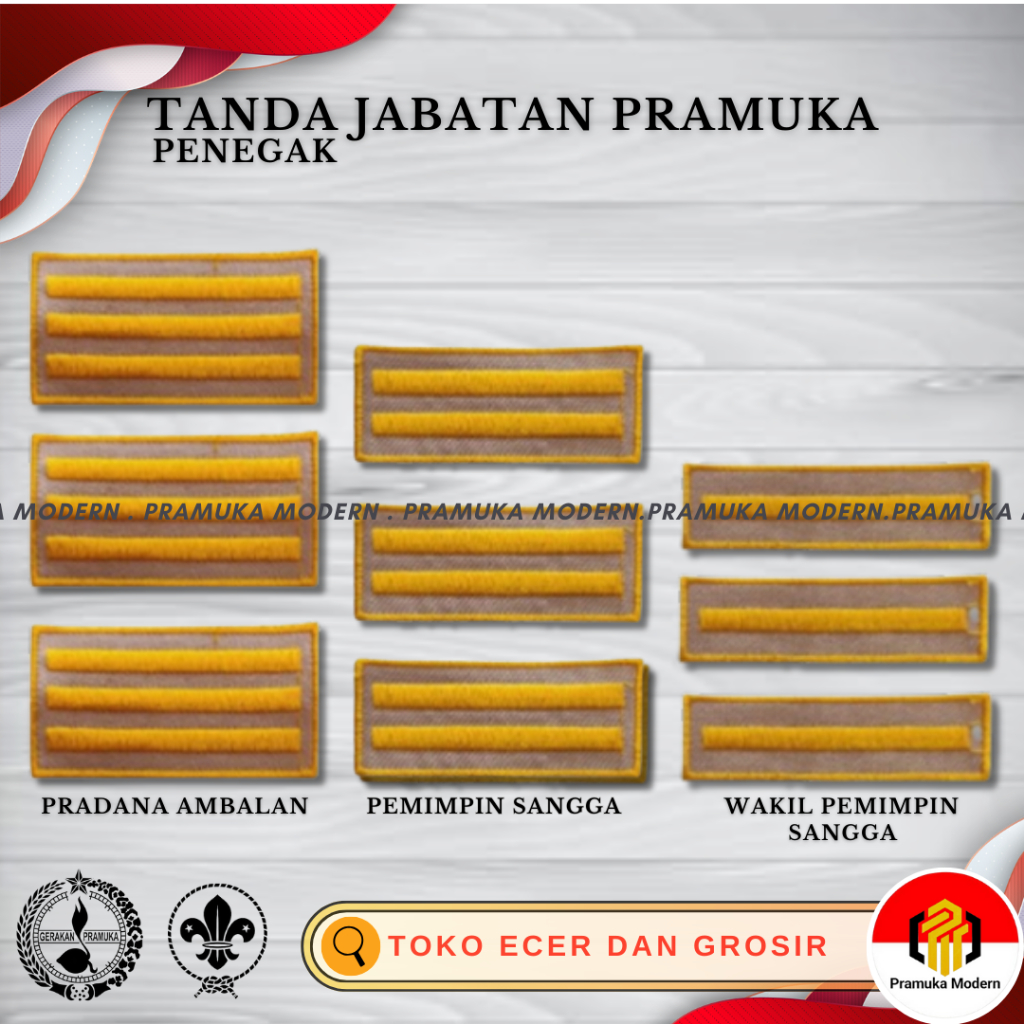 Jual Tanda jabatan Pramuka Penegak / tanda jabatan Pradana Ambalan ...