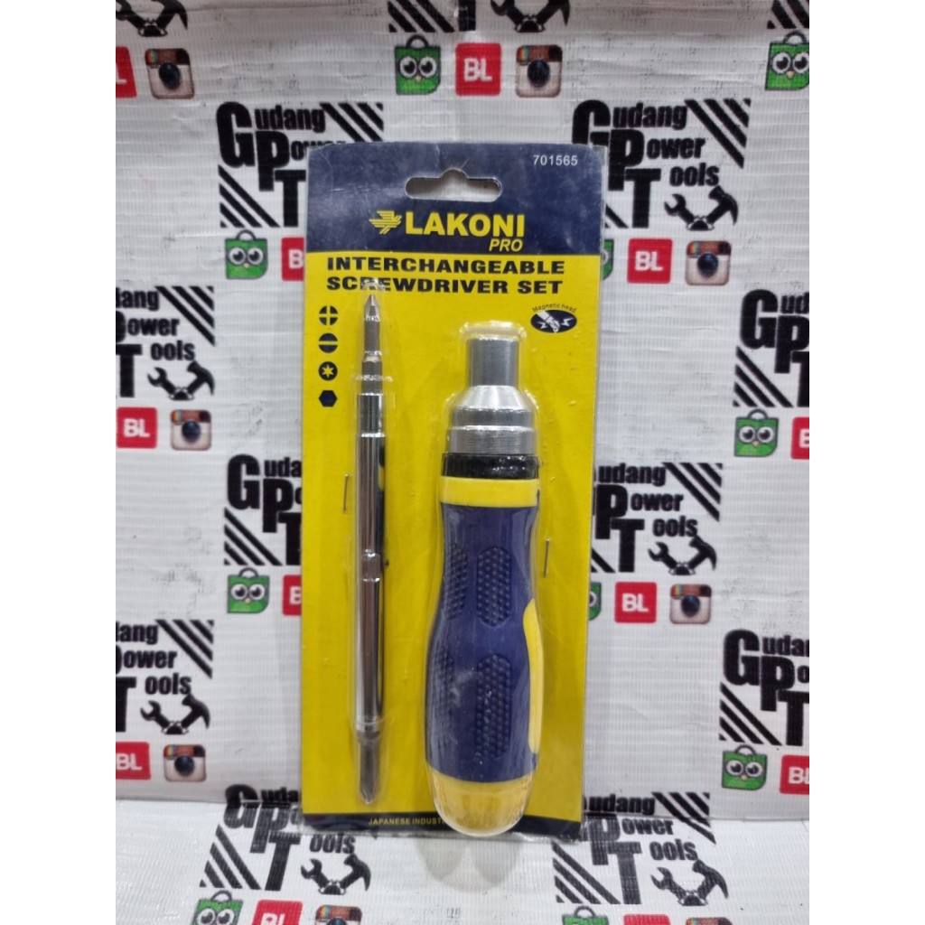 Jual OBENG SET INTERCHANGEABLE SCREWDRIVER MATA BIT SET | Shopee Indonesia