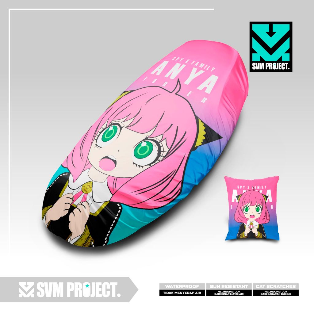 Jual COVER JOK MOTOR / MOTIF 27 / ANYA FORGER / SARUNG JOK MOTOR ...