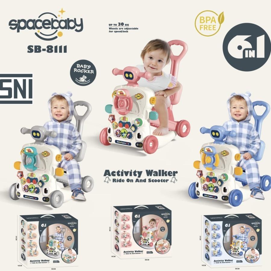 Jual Activity Push Walker Space Baby SpaceBaby SB 8111 6 in 1 | Shopee ...