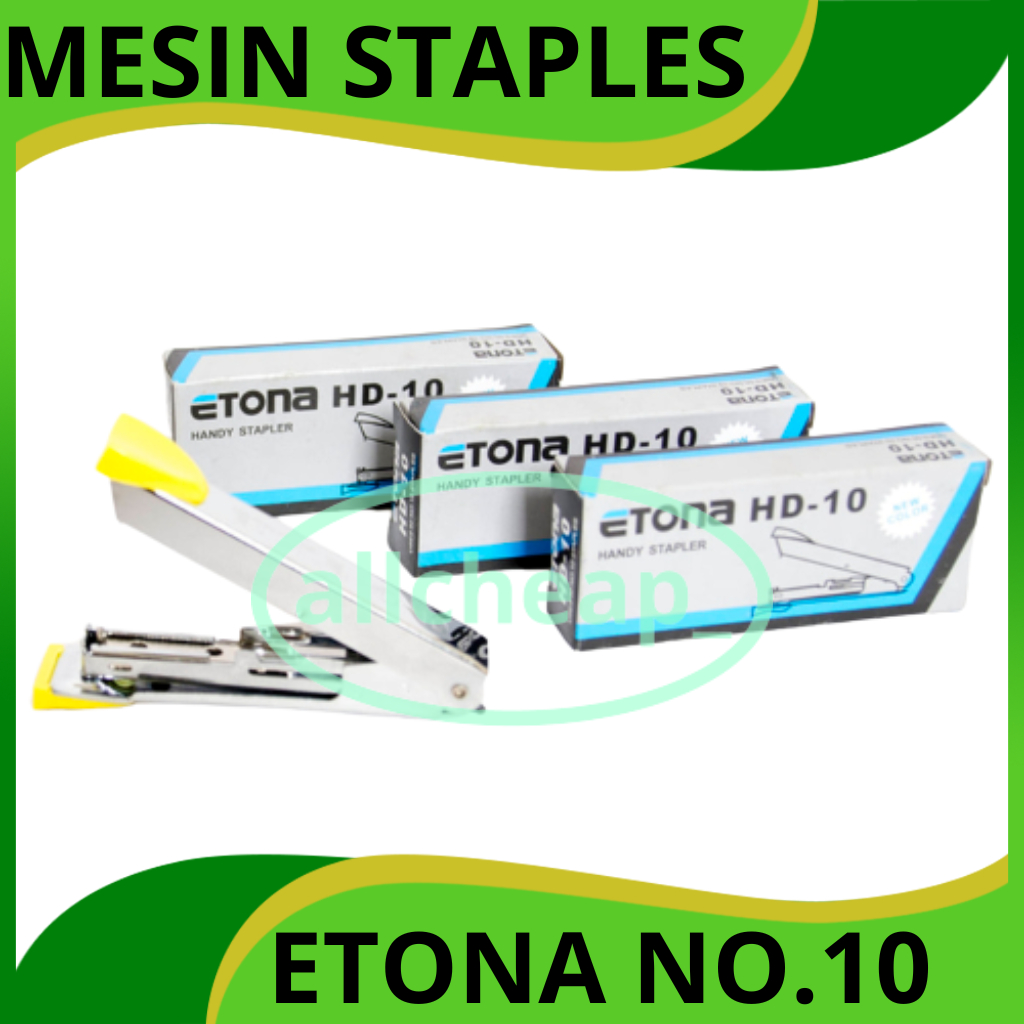 Jual MESIN Handy stapler hekter staples etona HD 10 | Shopee Indonesia