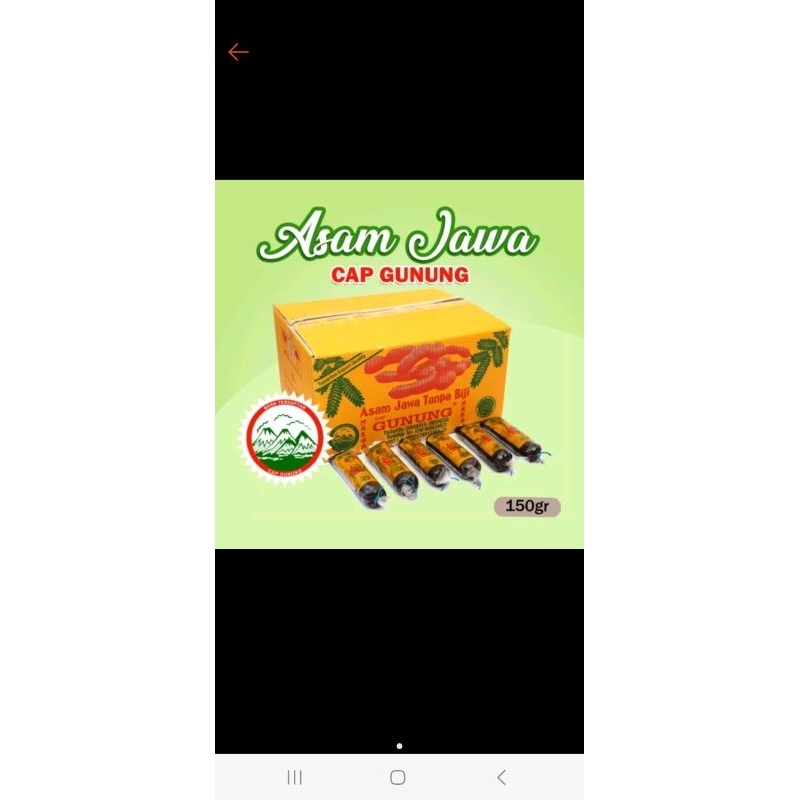 Jual ASEM JAWA CAP GUNUNG KECIL | Shopee Indonesia