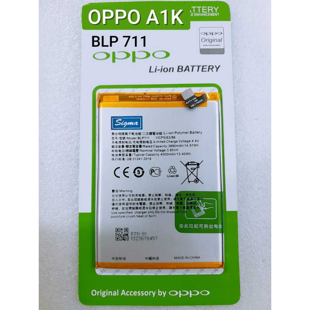 Jual OPPO A1K BATTERY MODEL BLP-711 BATERE KODE BL711 BATRAI SERI 711 ...