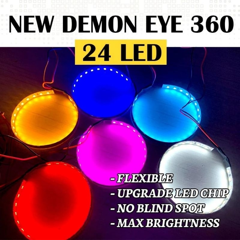 Jual TERBARU UPGRADE DEVIL EYE 360 24 LED NO BLIND SPOT AREA 24 MATA ...