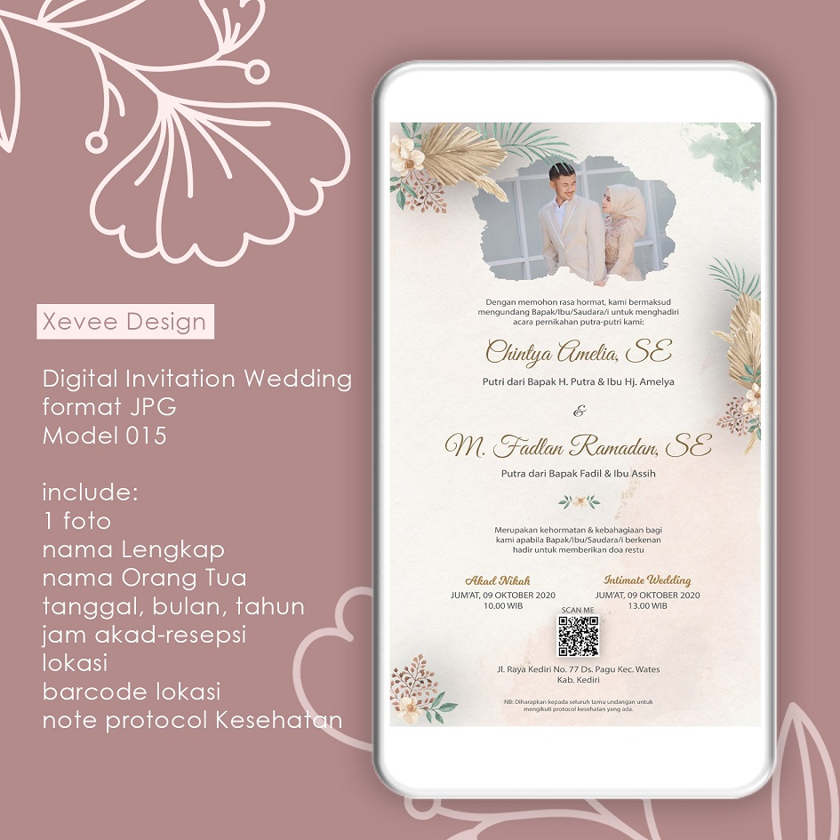 Jual UNDANGAN JPG UNDANGAN FOTO UNDANGAN DIGITAL E INVITATION UNDANGAN ...